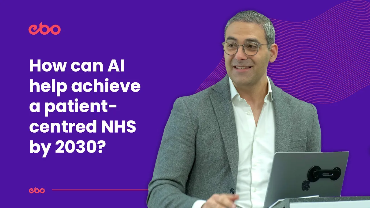 How can AI help achieve a patient-centered NHS by 2030?